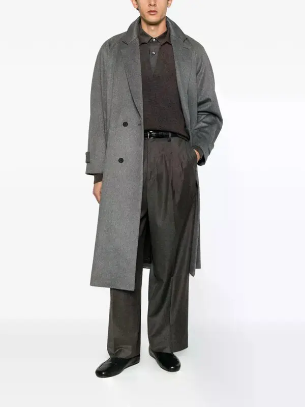 SSSTEIN Belted Double-breasted Coat