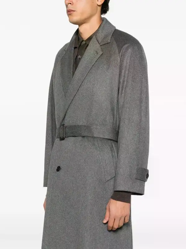 SSSTEIN Belted Double-breasted Coat