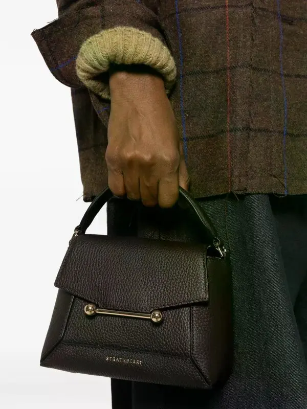 Strathberry Nano Mosaic Leather Tote Bag