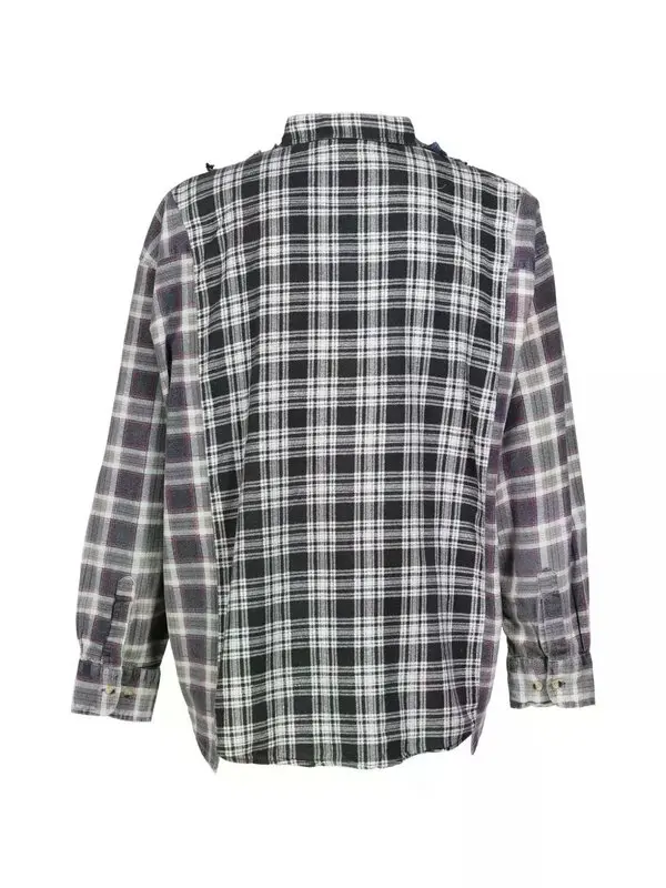 Needles Ribbon Patchwork Flannel Shirt