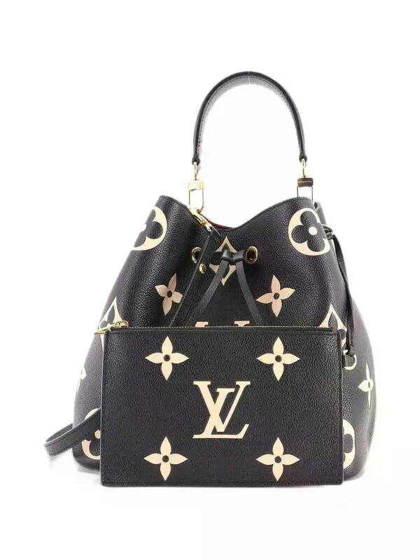LOUIS VUITTON Neonoe Handbag Bicolor Monogram Empreinte Giant Mm Bucket Bag