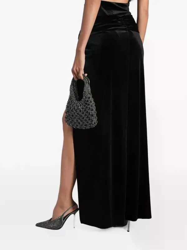 Andamane Knot-detail Side-slit Maxi Skirt