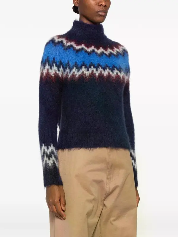 PT TORINO Intarsia-knit Wool Sweater