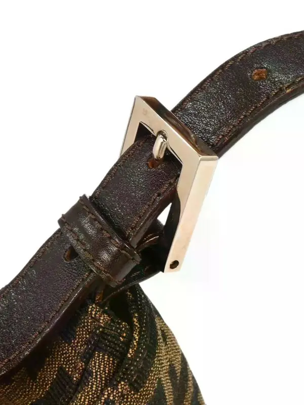 Fendi Zucca Canvas Baguette Shoulder Bag