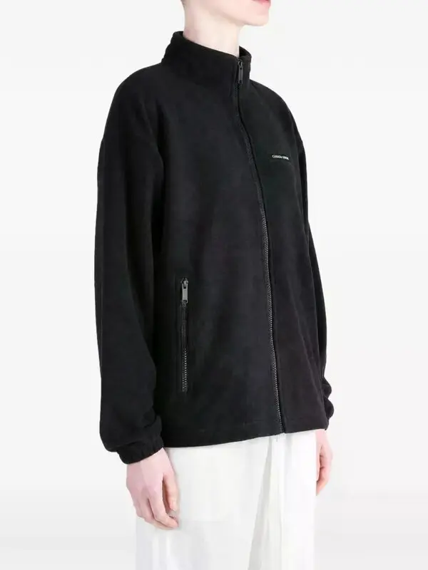 Canada Goose Tayen Fleece-texture Zip-up Jacket - Black