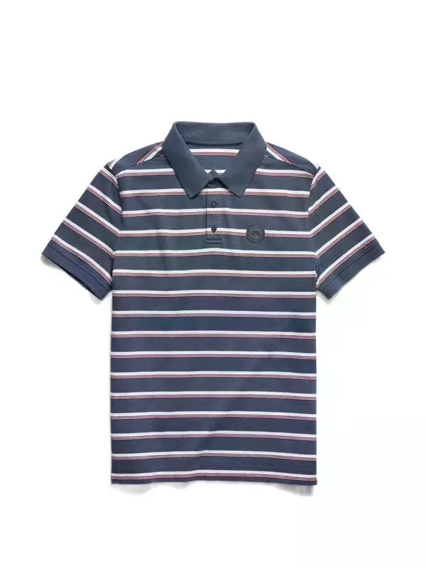 Canada Goose Beckley Striped Logo-patch Polo Shirt