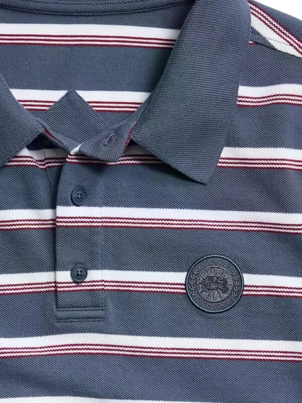 Canada Goose Beckley Striped Logo-patch Polo Shirt