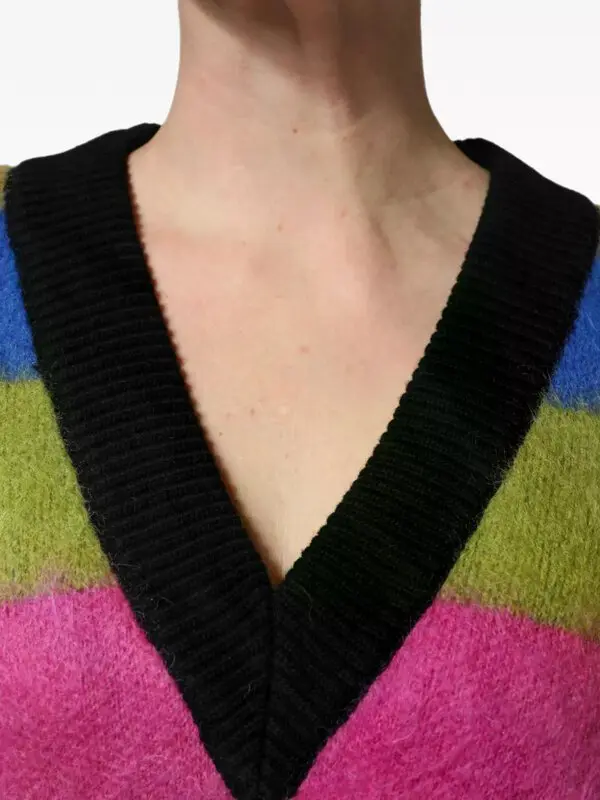 Dolce & Gabbana Check-pattern V-neck Sweater