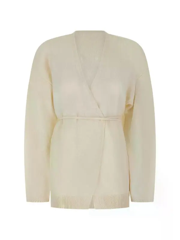 LANEUS Belted Wrap Cardigan