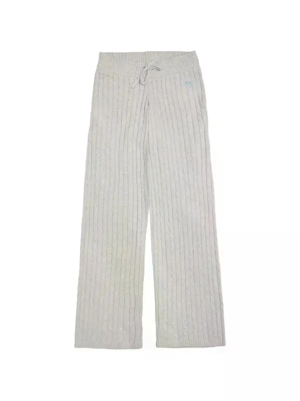 Juicy Couture Cable-knit Straight-leg Trousers