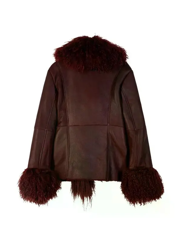 Patrizia Pepe Shearling-trim Buckled Coat