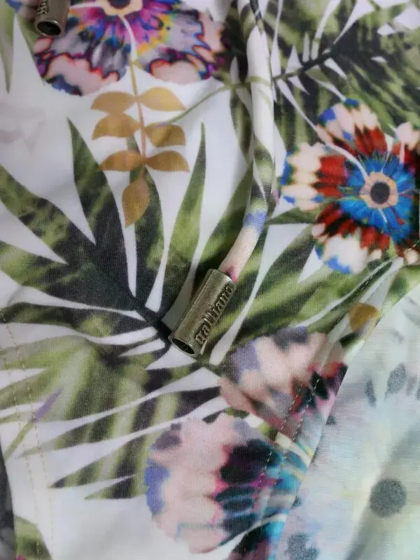 John Galliano Floral-print Strapless Swimsuit