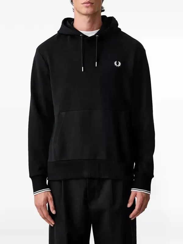 Fred Perry Logo-embroidered Hoodie