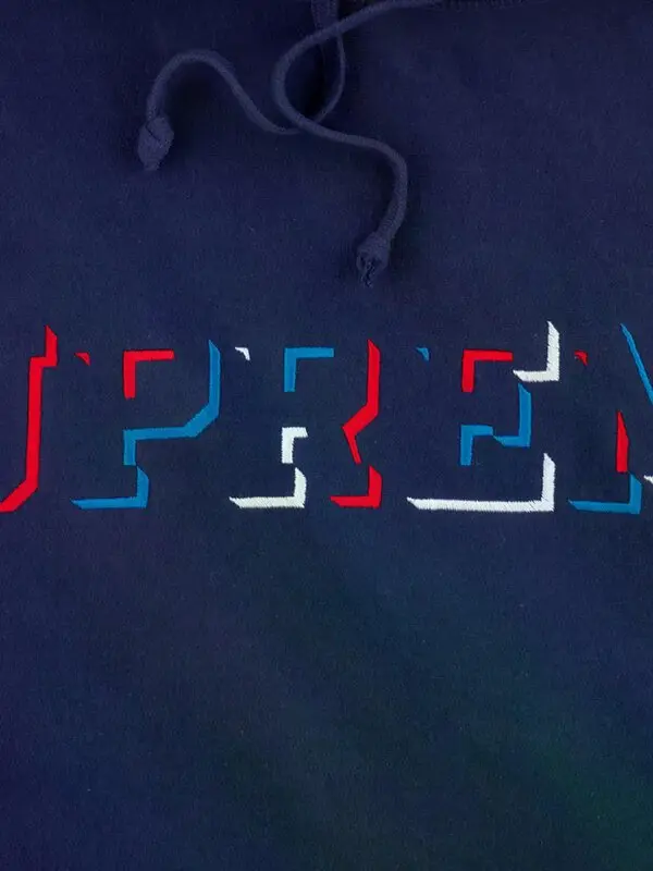 Supreme Drop Shadow Logo-print Hoodie