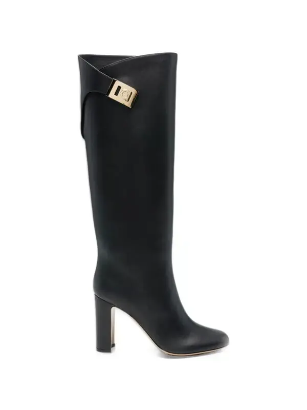 FERRAGAMO Elli Buckled Knee-high Boots