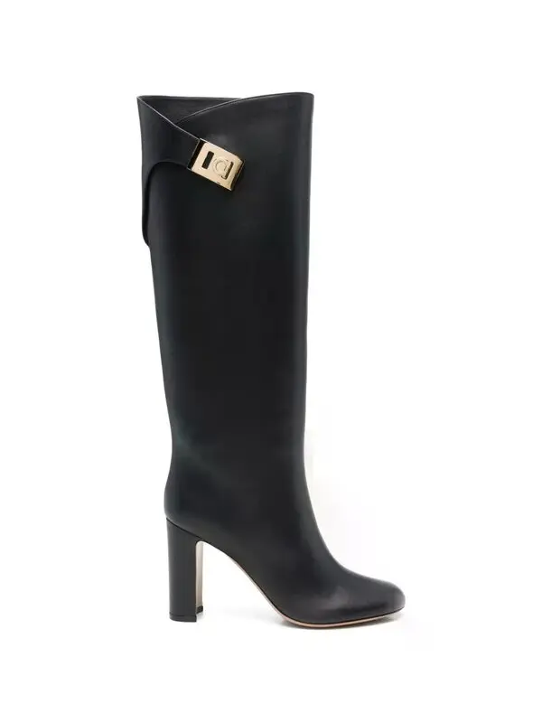 FERRAGAMO Elli Buckled Knee-high Boots