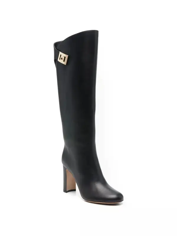 FERRAGAMO Elli Buckled Knee-high Boots
