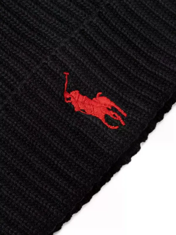 Polo Ralph Lauren Logo-embroidered Ribbed Beanie Hat