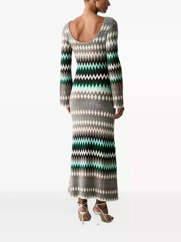 TWINSET Dual-use Long Jacquard Knit Dress