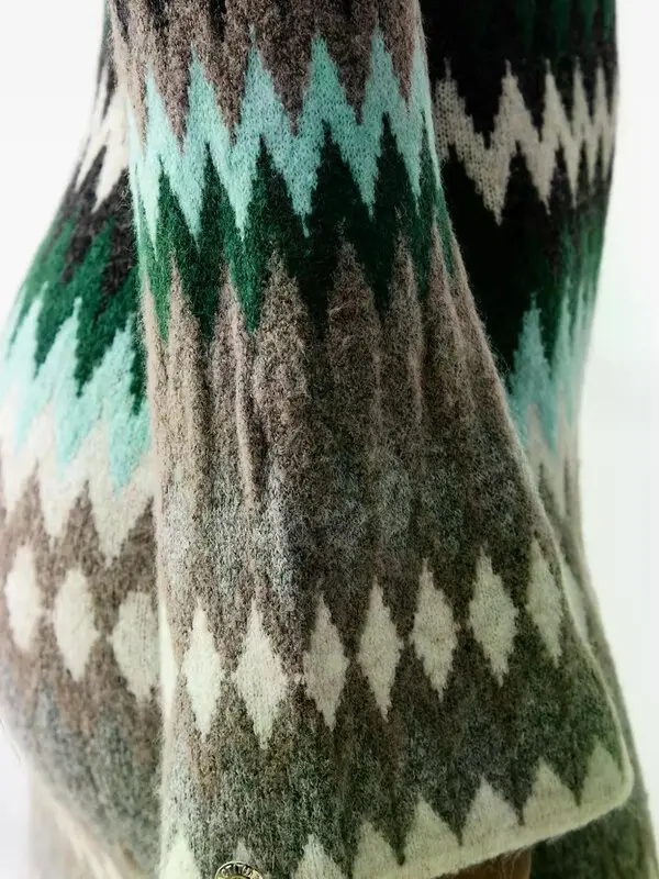 TWINSET Dual-use Long Jacquard Knit Dress