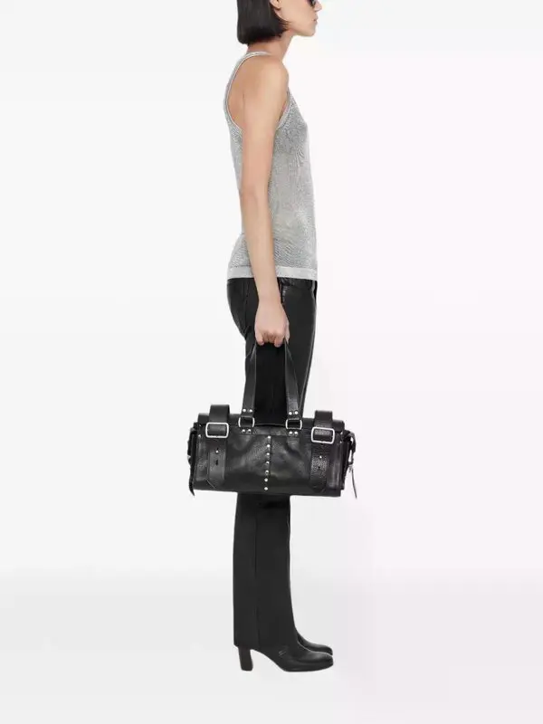 ALLSAINTS Silvi Fitted Metallic Vest - Silver