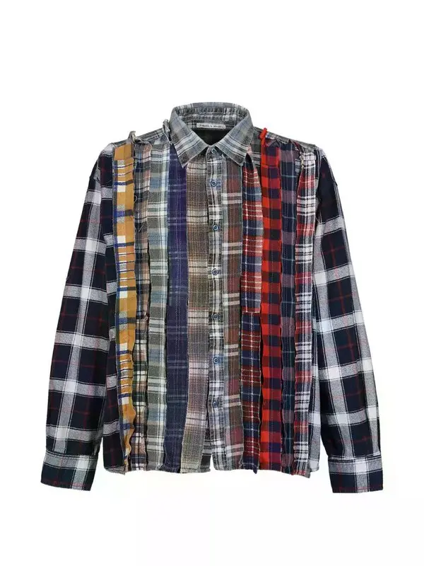 Needles Ribbon Patchwork Flannel Shirt