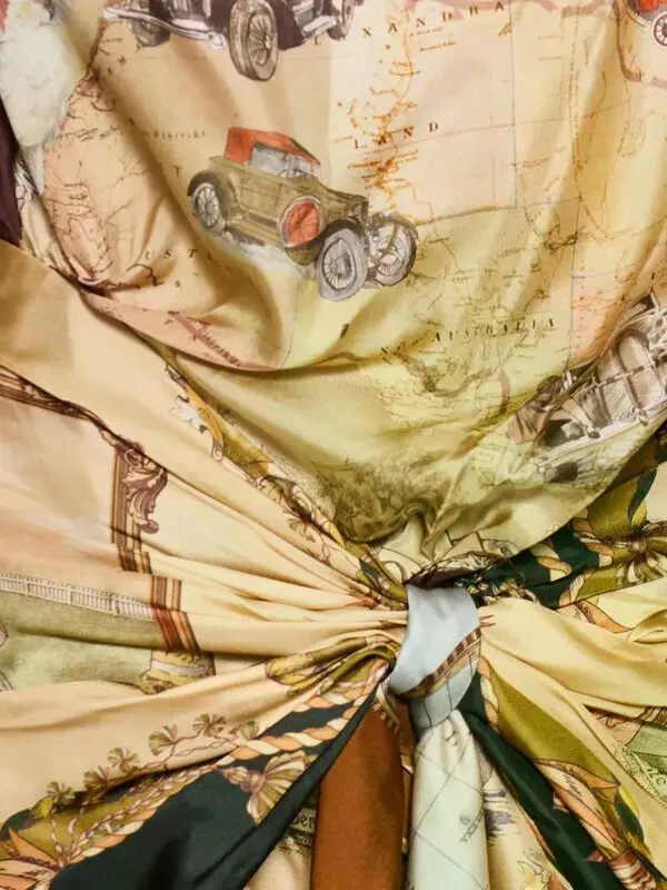 Zimmermann Valiant Draped Scarf Dress - Neutrals
