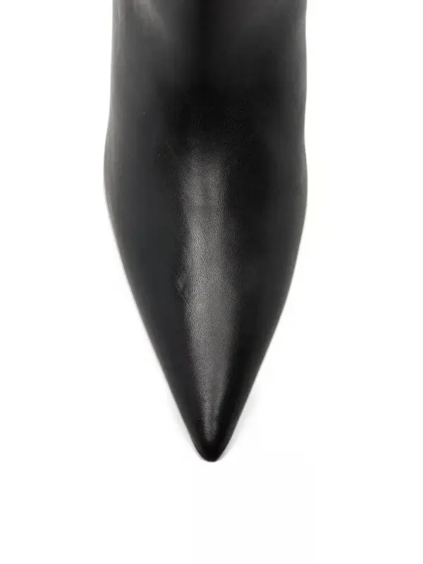 Patrizia Pepe Ring-embellished Pointed-toe Boots