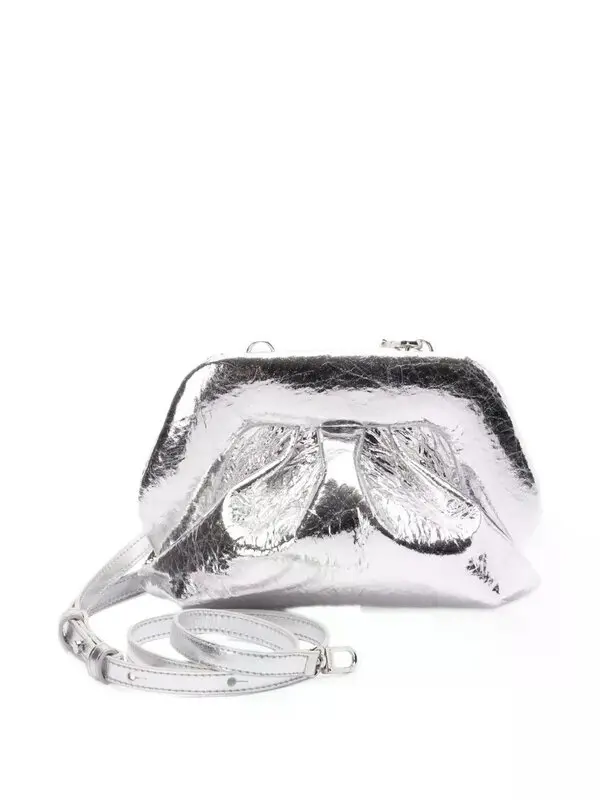 THEMOIRE Metallic-effect Gathered Shoulder Bag
