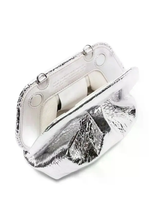 THEMOIRE Metallic-effect Gathered Shoulder Bag