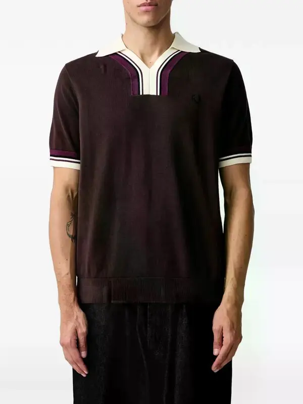 Fred Perry Striped-trim Cotton T-shirt