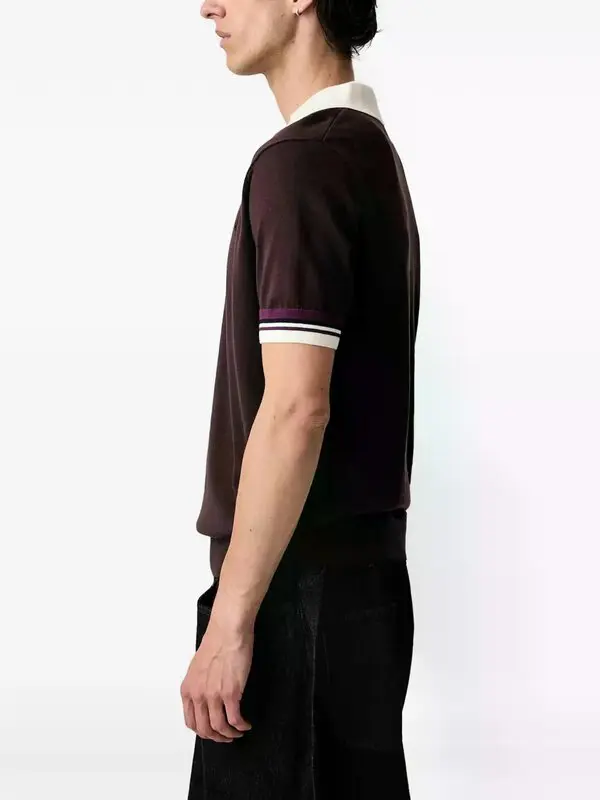 Fred Perry Striped-trim Cotton T-shirt