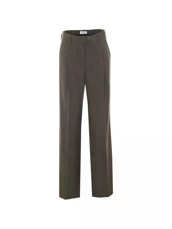 RUE DU BAC Pleated Wide-leg Trousers