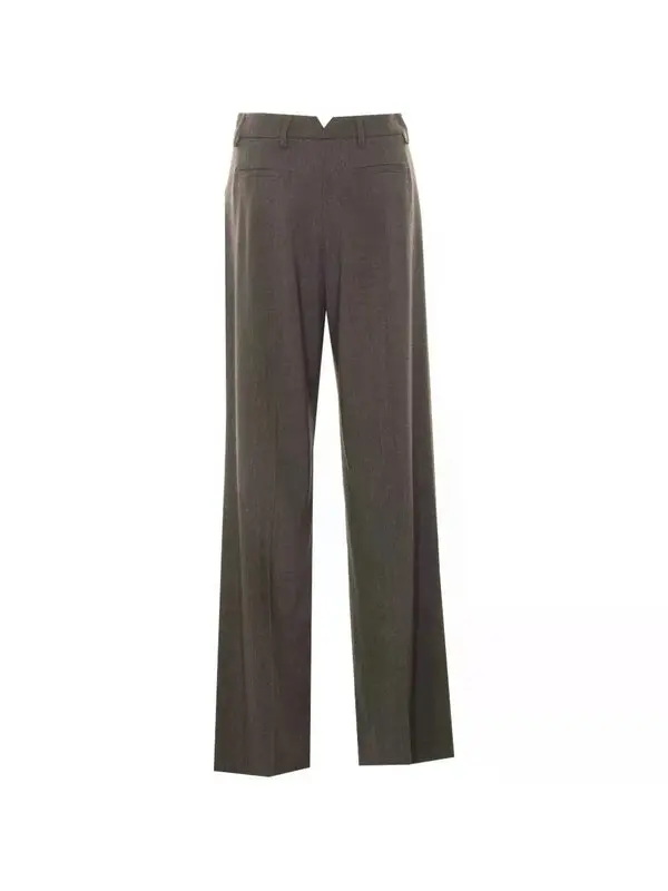 RUE DU BAC Pleated Wide-leg Trousers