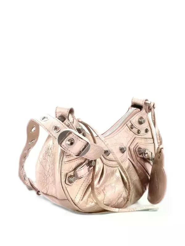 Balenciaga Le Cagole Giant Studs Shoulder Bag Leather Xs Hobo Bag