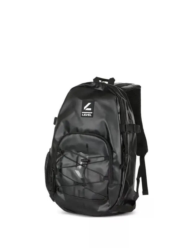 LEVEL Logo-patch Bungee-cord Backpack - Black