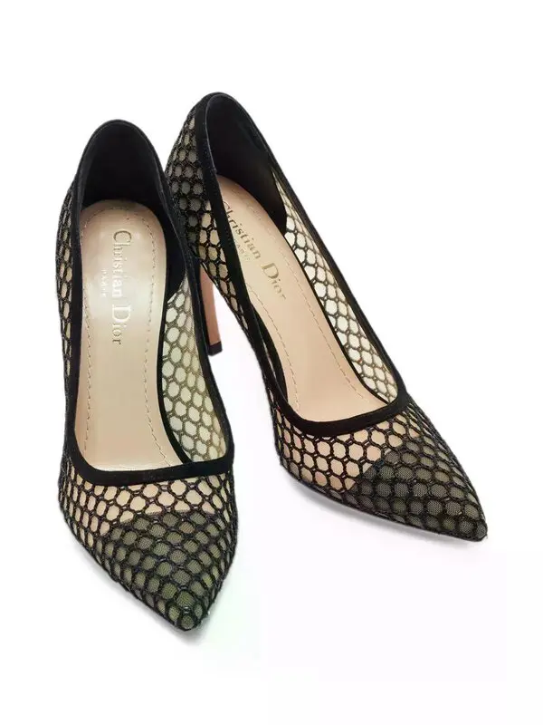 Dior Mesh Suede-trim Pumps