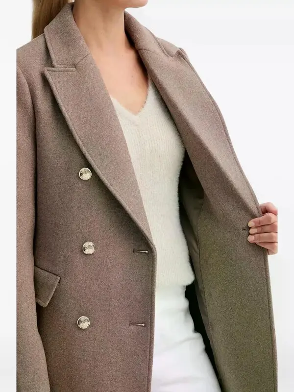MORGAN Double-breasted Peak-lapel Coat