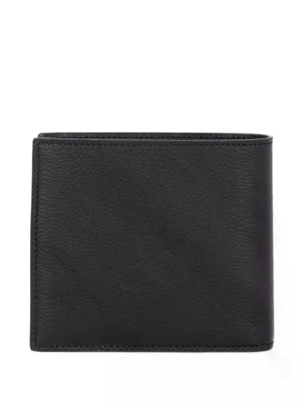Fendi Ff Full-grain Leather Bi-fold Wallet