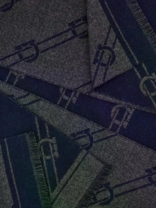 FERRAGAMO Regimental Wool Scarf