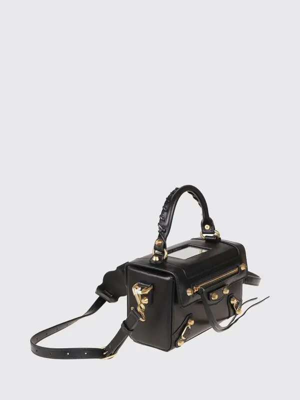 Balenciaga Le City Sleek Box Studded Calfskin Mini Handbag