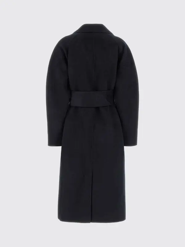 Soeur Wool Blend Long Robe Coat With Belt