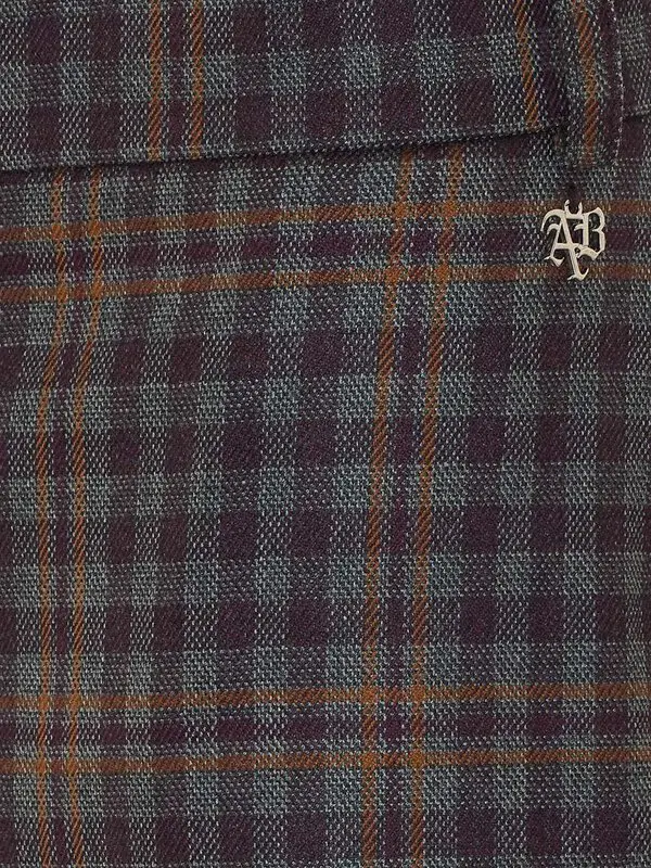 ANIYE BY Prince Of Wales Check Straight-leg Pants In Viscose Blend