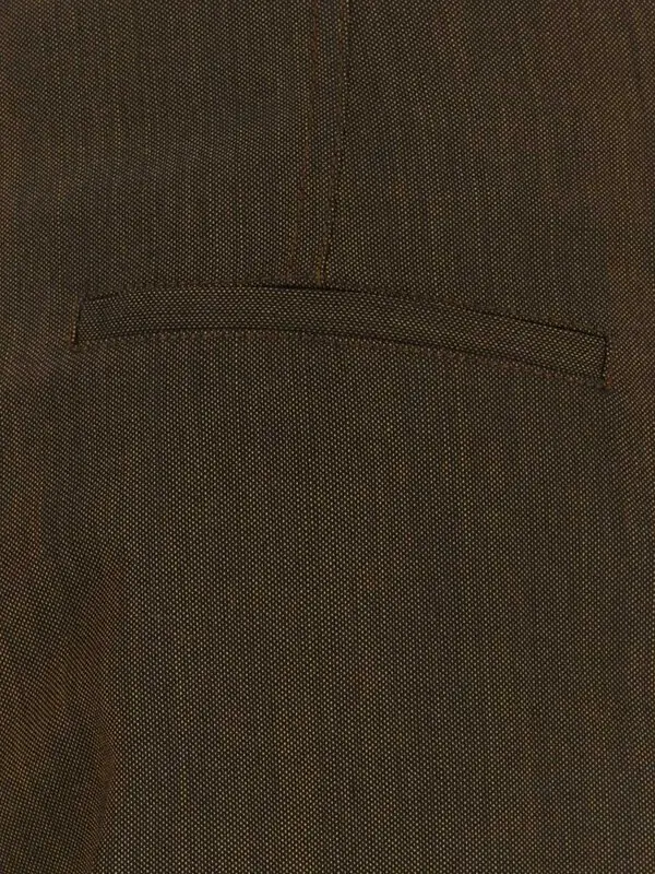 Alberta Ferretti High-waisted Virgin Wool Blend Wide-leg Pants With Pleats