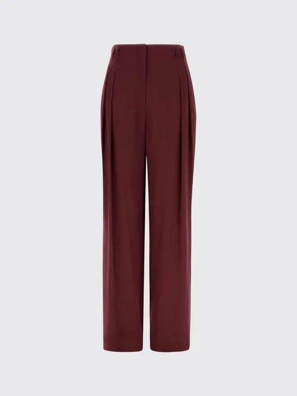 Alberta Ferretti High-waisted Viscose Crêpe Wide-leg Pants With Pleats