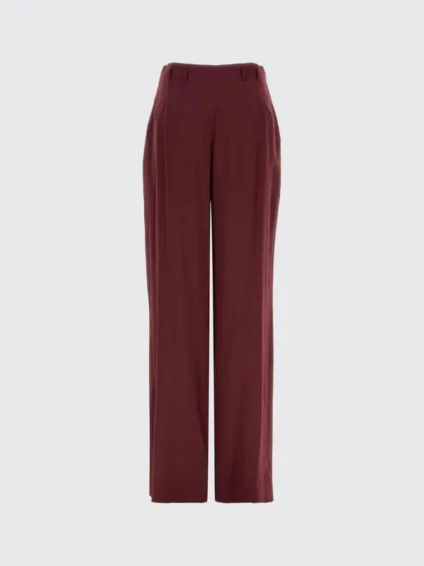 Alberta Ferretti High-waisted Viscose Crêpe Wide-leg Pants With Pleats
