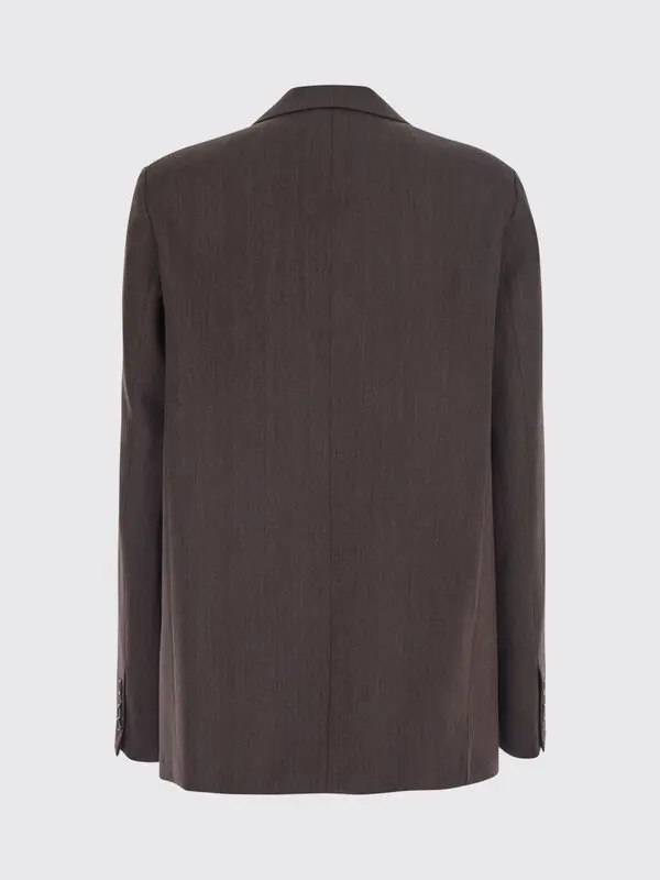 GRIFONI Single-breasted Wool Blend Blazer With One-button Closure