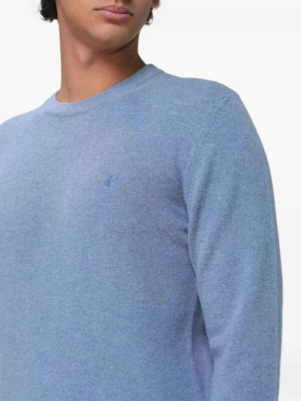 BROOKSFIELD Logo-embroidered Wool Sweater