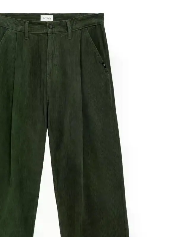 AMISH SUPPLIES Pleated Corduroy Trousers