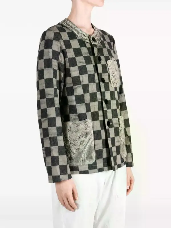 COMMUNS Check-pattern Patch-pocket Jacket